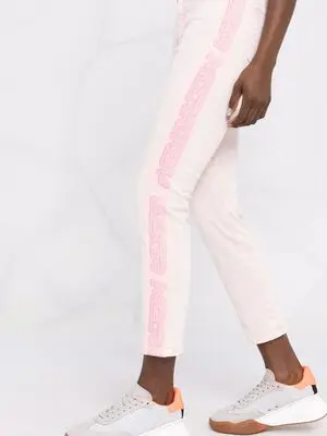 Stella McCartney Logo Tape Slim Jeans - Pink