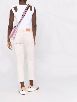 Stella McCartney Logo Tape Slim Jeans - Pink