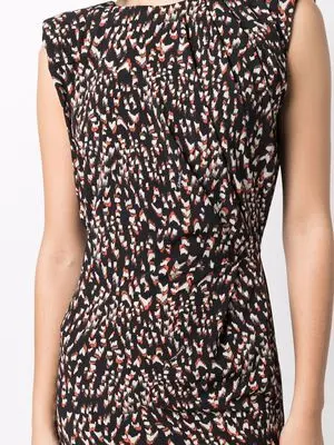 Patrizia Pepe Animal Print Mini Dress