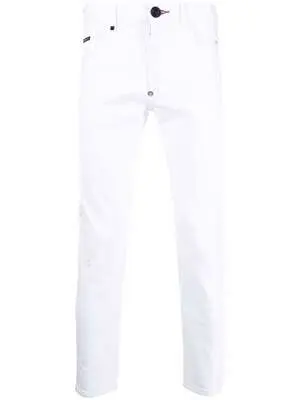 Philipp Plein Skinny-cut Denim Jeans - White