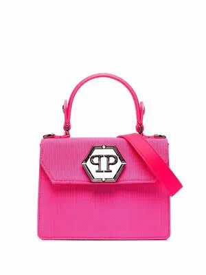 Philipp Plein Hexagon Logo-plaque Mini Top-handle Bag - Pink
