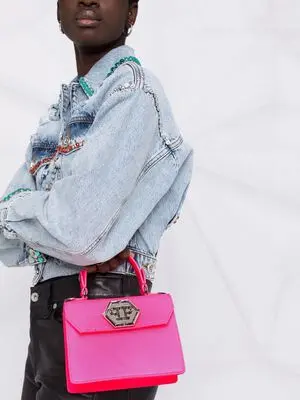 Philipp Plein Hexagon Logo-plaque Mini Top-handle Bag