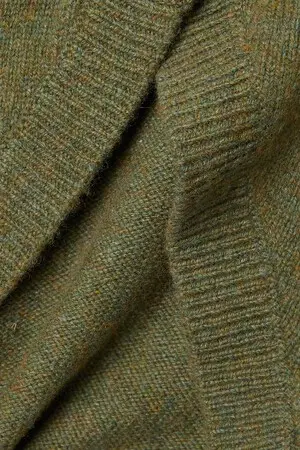 DEVEAUX Clara Merino Wool And Cashmere-blend Top And Cardigan Set