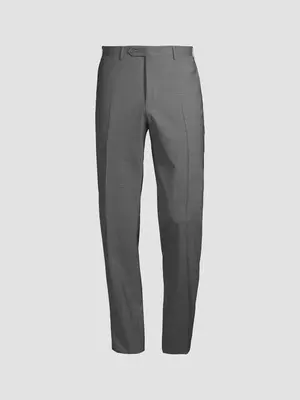 Canali Stretch Wool Trousers - Grey