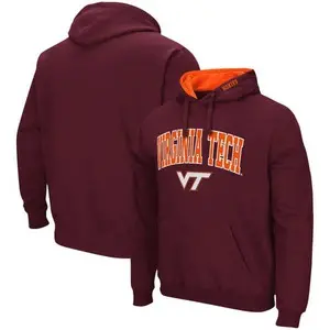 COLOSSEUM Virginia Tech Hokies Arch & Logo 3.0 Pullover Hoodie - Maroon