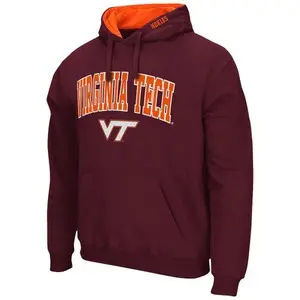 COLOSSEUM Virginia Tech Hokies Arch & Logo 3.0 Pullover Hoodie - Maroon