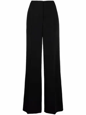 Alberta Ferretti High-waisted Straight-leg Trousers - Black