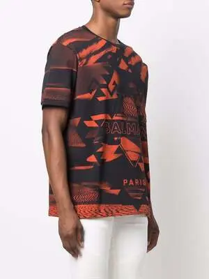Balmain All-over Print T-shirt