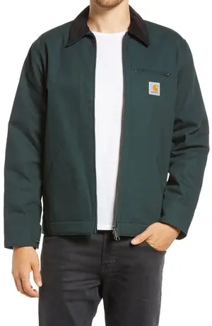 Carhartt Work In Progress Organic Cotton Canvas Worker Jacket Frasier Black