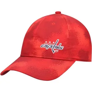 Adidas Washington Capitals Camo Slouch Adjustable Hat - Red