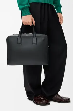 Loewe Luxury Goya Thin Briefcase - Black