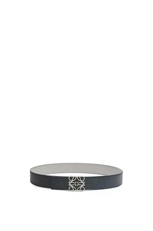 Loewe LOEWE Reversible Anagram Belt Asphalt Grey/black/palladium