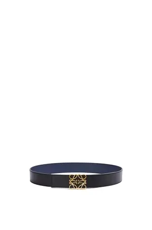 Loewe LOEWE Reversible Anagram Belt Black/navy/gold