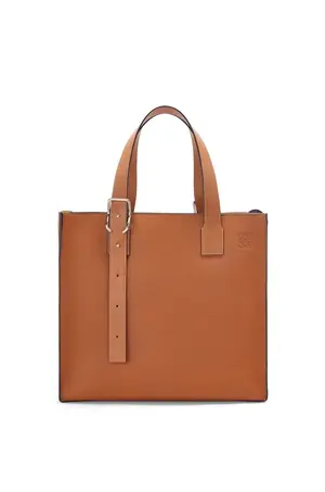 Loewe LOEWE Buckle Zip Tote Tan