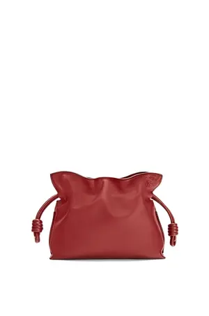 Loewe Mini Flamenco Clutch Burnt Red