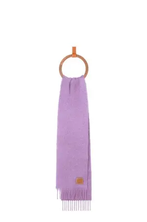 Loewe Scarf In Mohair And Wool Violet