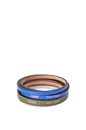 Loewe Double Bangle Set Electric Blue/rosemary