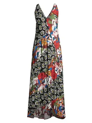 Missoni Patchwork Floral Maxi Dress - Neutral
