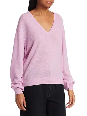 Khaite Sam Cashmere V-neck Sweater Size