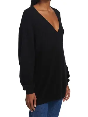 Khaite Sam Cashmere V-neck Sweater Size