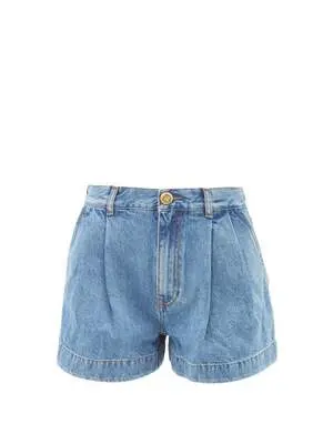 BLAZÉ MILANO Blazé Milano - Nariida High-rise Denim Shorts - Womens - Denim - Denim