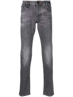 Philipp Plein Raw Edge Hem Jeans For Men