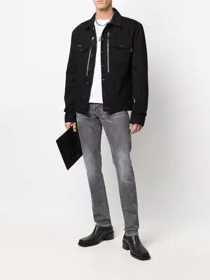 Philipp Plein Low-rise Slim-fit Jeans - Grey