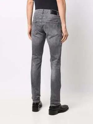 Philipp Plein Low-rise Slim-fit Jeans - Grey