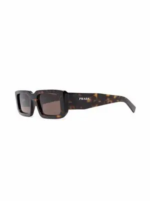 Prada Tortoiseshell-effect Sunglasses - Brown