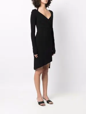 Off-White Halterneck Asymmetric Dress
