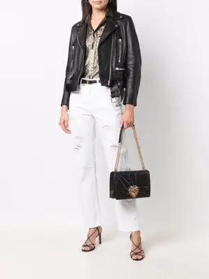 Dolce & Gabbana Distressed Boyfriend Jeans - White