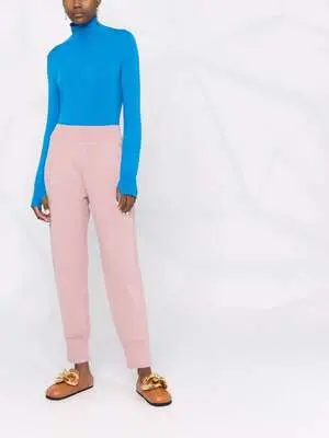 Alberta Ferretti Ribbed-detailing Knitted Track Pants