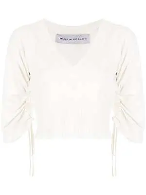 GLORIA COELHO Gloria Coelho Gathered Top