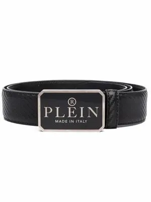 Philipp Plein Logo-plaque Textured Belt