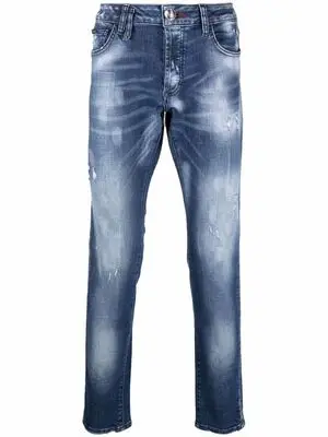 Philipp Plein Faded Jeans For Men