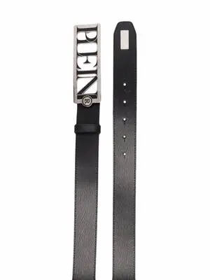 Philipp Plein Logo-plaque Leather Belt