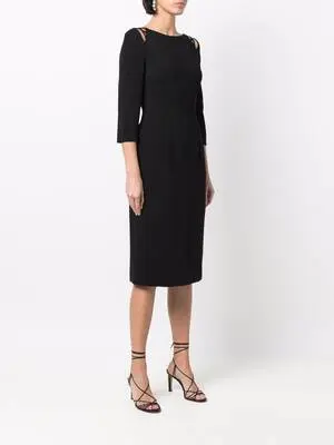 Alberta Ferretti Strap-detail Knee-length Dress