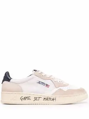 AUTRY Slogan-sole Lace-up Sneakers