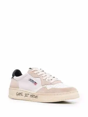 AUTRY Slogan-sole Lace-up Sneakers