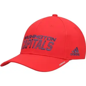 Adidas Washington Capitals 2021 Locker Room Aeroready Flex Hat - Red