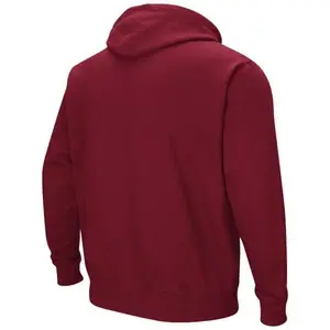 COLOSSEUM Boston College Eagles Pullover Hoodie With Arch And Logo - Maroon