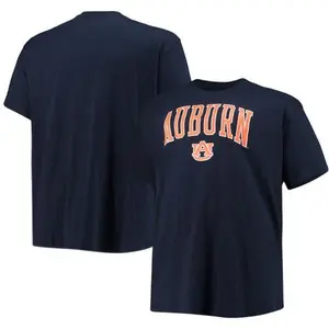 Champion Auburn Tigers Big & Tall Arch Over Wordmark T-shirt - Navy