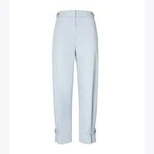 Tory Burch Cotton Cargo Pant Blue Mist
