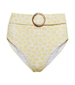 ALEXANDRA MIRO Ursula High-rise Bikini Bottom - White