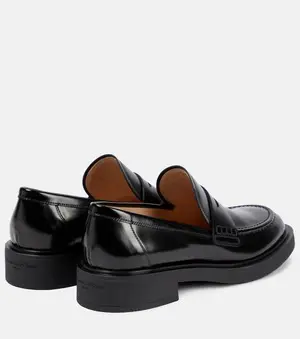 GIANVITO ROSSI Harris Leather Loafers