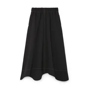 GANNI Heavy Crepe Skirt