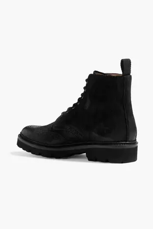 Grenson Emmaline Distressed Suede Ankle Boots
