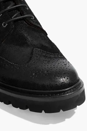 Grenson Emmaline Distressed Suede Ankle Boots