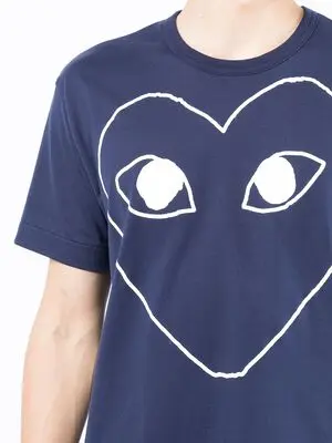 Play Comme Des Garcon Logo-print Short-sleeved T-shirt