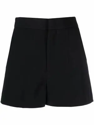 Red Valentino High-waisted Tailored Shorts - Black